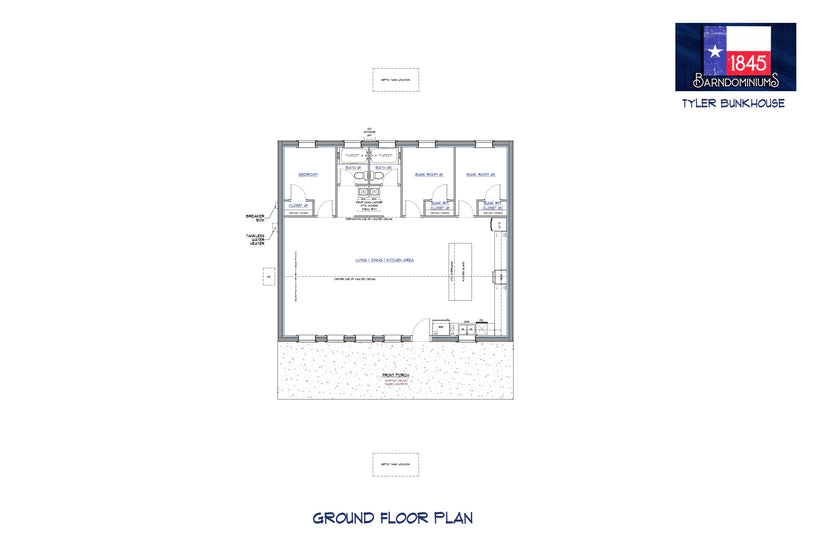 Tyler Bunkhouse – 1845 Barndominiums